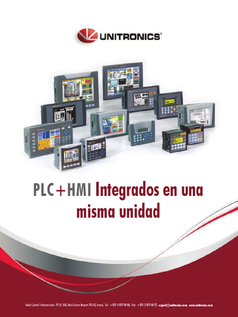 Catalogo Vision Espanol UNITRONICS | PDF | Controlador lógico programable | Pantalla de cristal ...