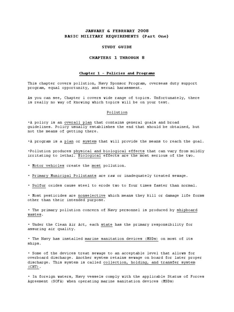 BMR Guide 1-8 | PDF | United States Navy | United States Secretary Of ...