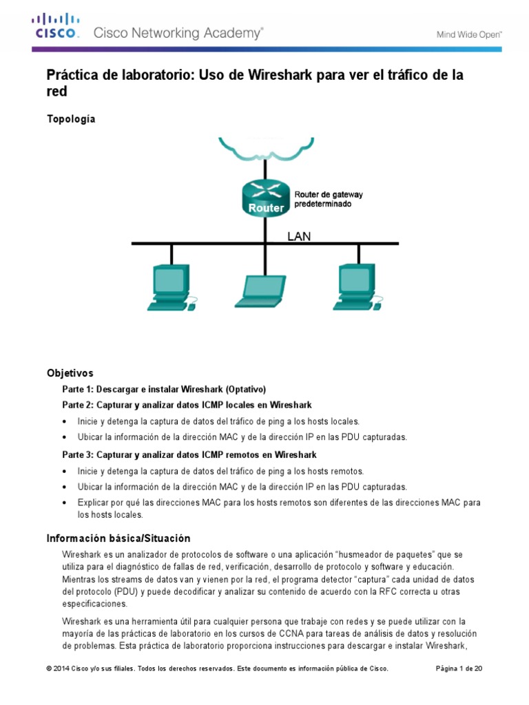 3.3.3.4 Lab - Using Wireshark To View Network Traffic | PDF | Ventana (informática ...