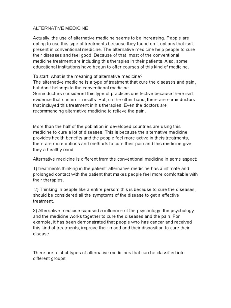 Alternative Medicine | PDF | Alternative Medicine | Traditional Chinese ...