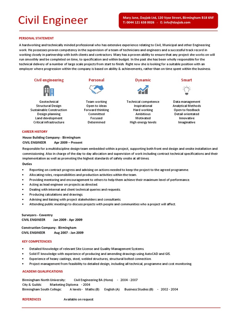 Templete Civil Engineering | PDF | Civil Engineering | Competence ...