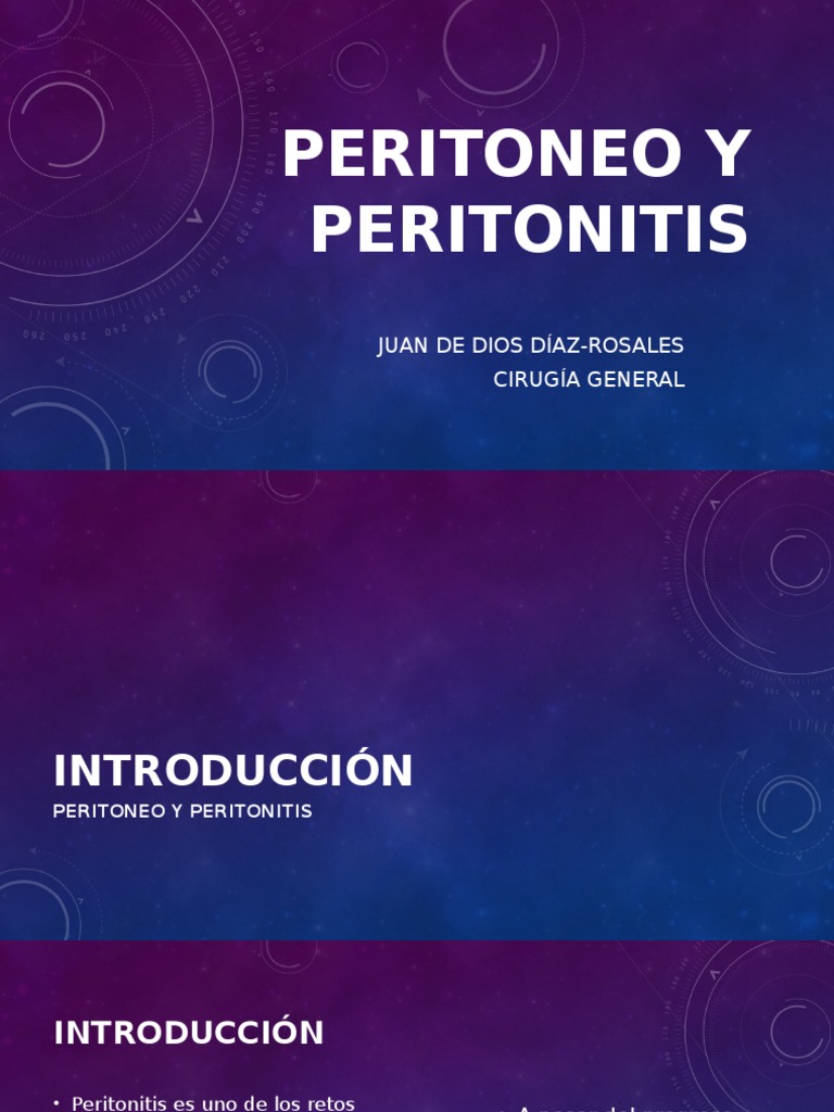 Peritoneo y Peritonitis | PDF | Peritoneo | Especialidades Medicas