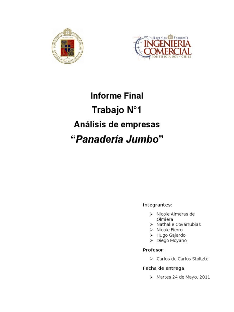 Panaderias Jumbo | PDF | Panes | Calidad (comercial)