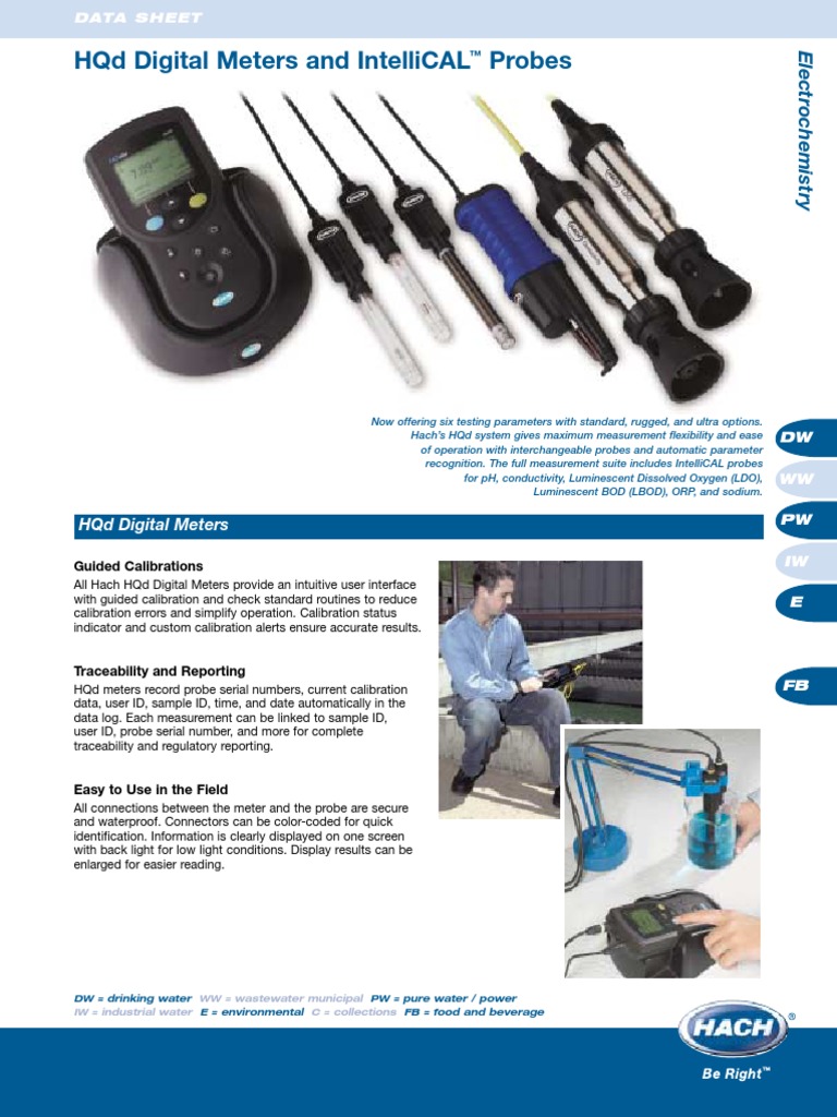 HQd Series Meters and IntelliCAL Probes Data Sheet (Lit 2599) | Ph ...