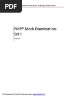 PMP Full Exam | PDF | Project Management | Production And Manufacturing