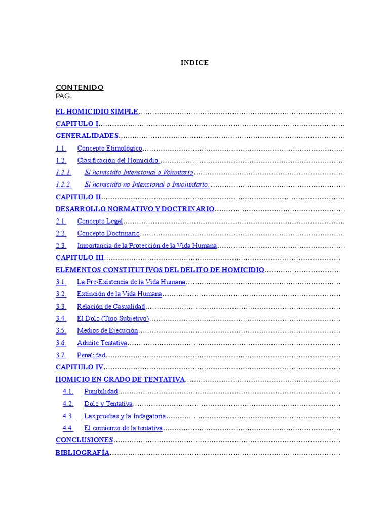 Homicidio Simple-Codigo Penal Peruano | Homicidio | Intención (Derecho ...