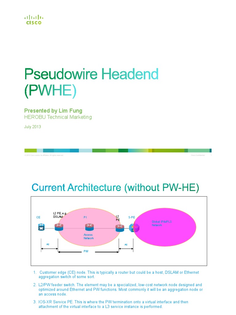 Pseudowire Headend | Virtual Private Network | Computer Network