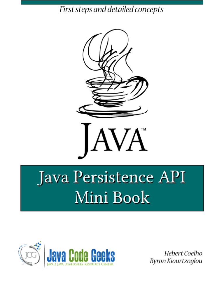 JPA Mini Book - Detailed concepts and first steps with Java Persistence API | PDF | Databases ...