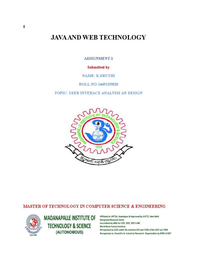 Java and Web Technology | PDF | Ip Address | Internet Protocol Suite