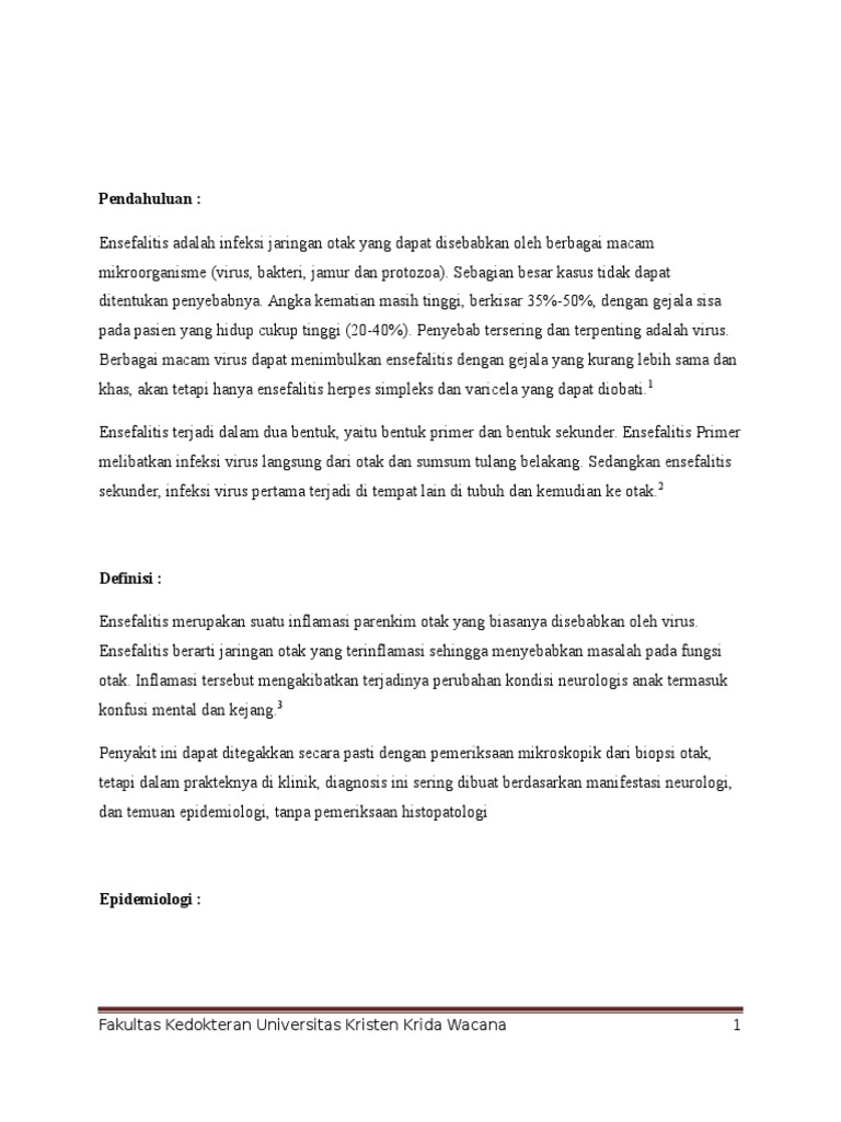 Panduan Lengkap tentang Ensefalitis | PDF | Kesehatan Holistik