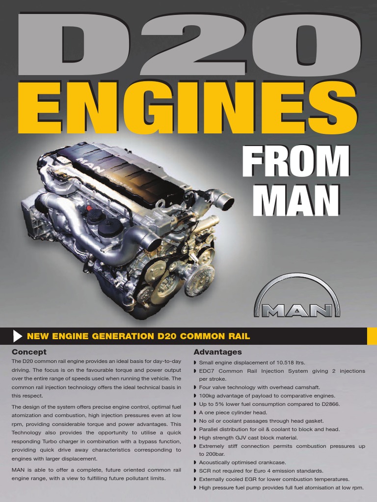 MAN D20 Engine | PDF | Engines | Fuel Injection