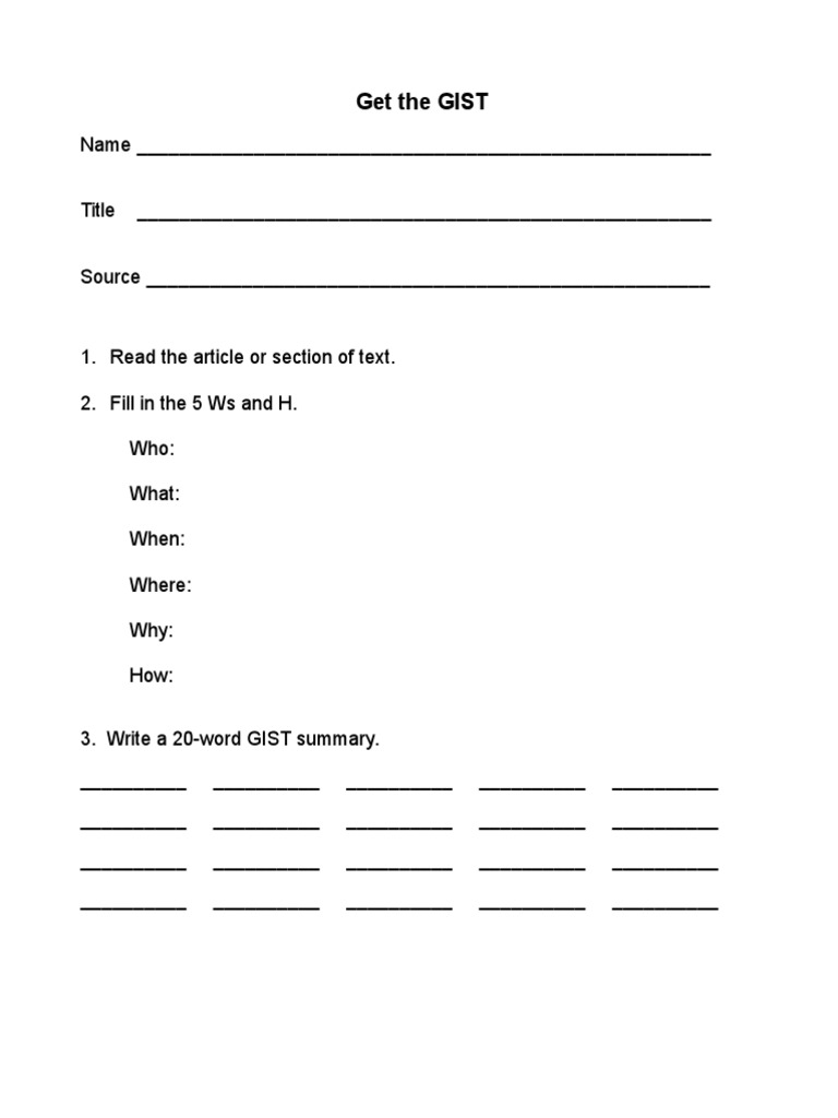 GIST Template | PDF | Computers