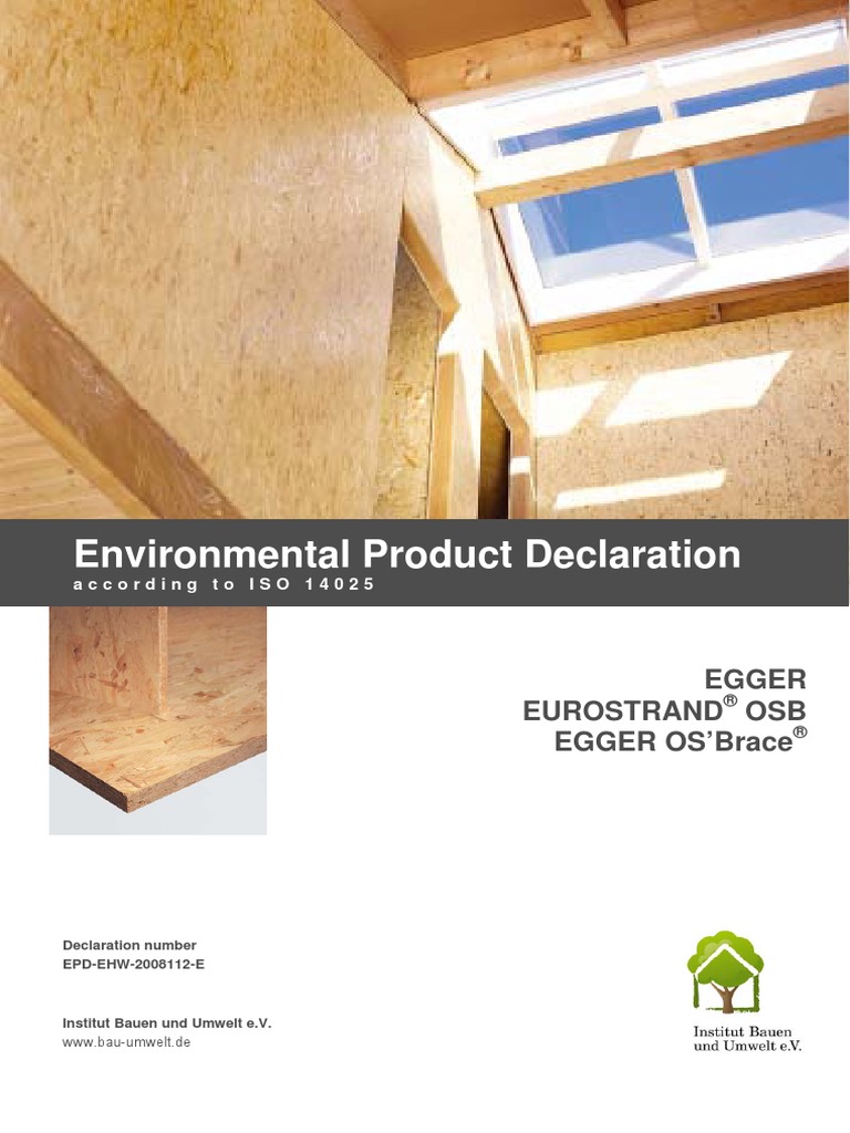 Epd Osb Ehw 2008112 e | PDF | Life Cycle Assessment | Carbon Dioxide