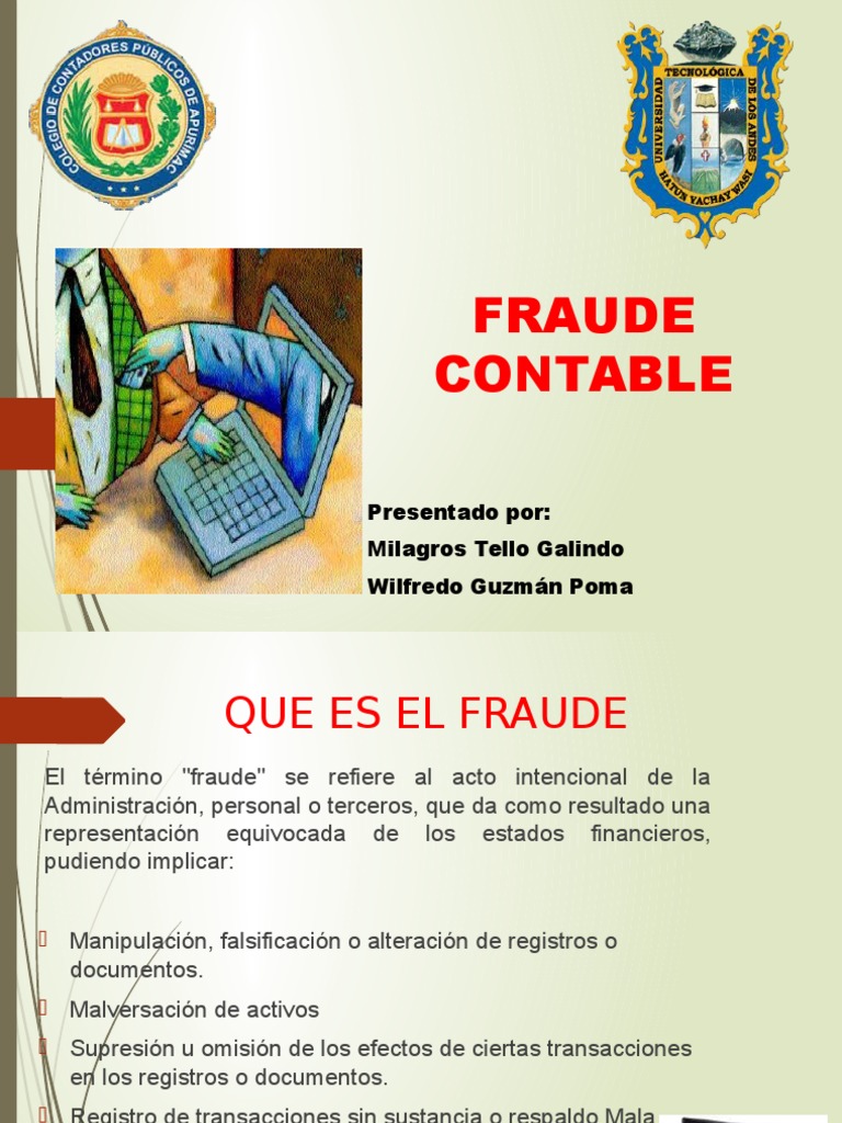 Fraude Contable | PDF | Contabilidad | Economias