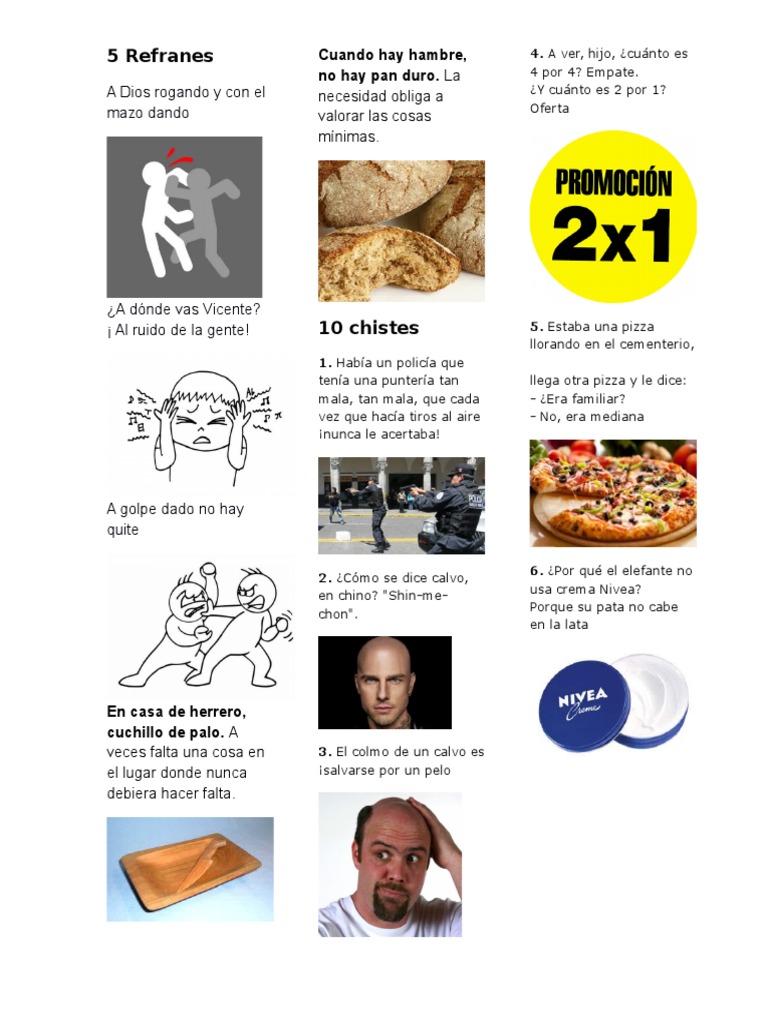 Refranes y chistes graciosos | PDF | Deportes | Ocio