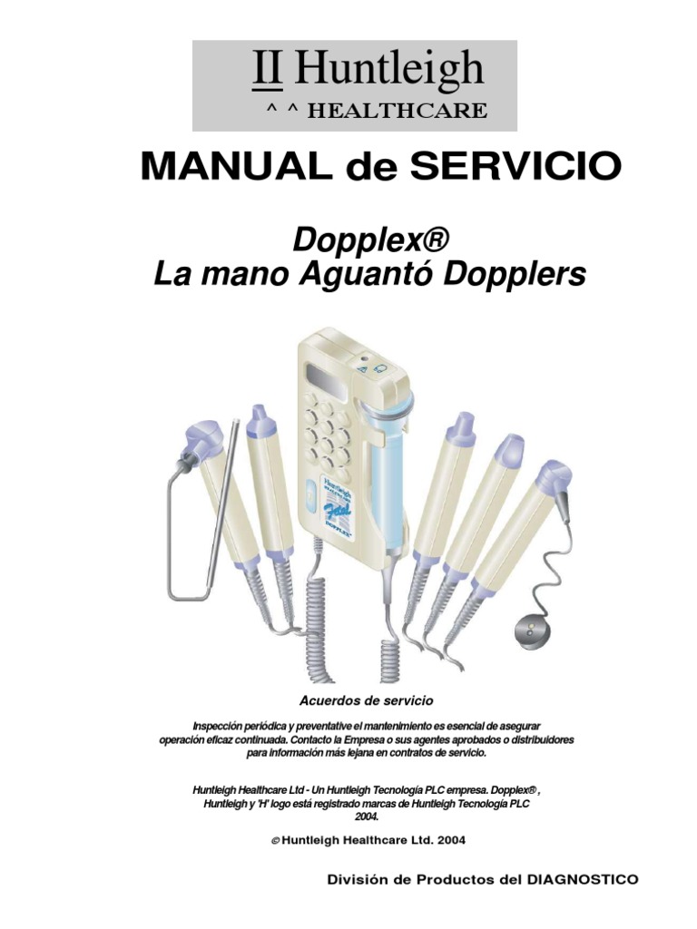 Manual Doppler Fetal D920 Huntleigh Traducido | PDF | Efecto Doppler ...
