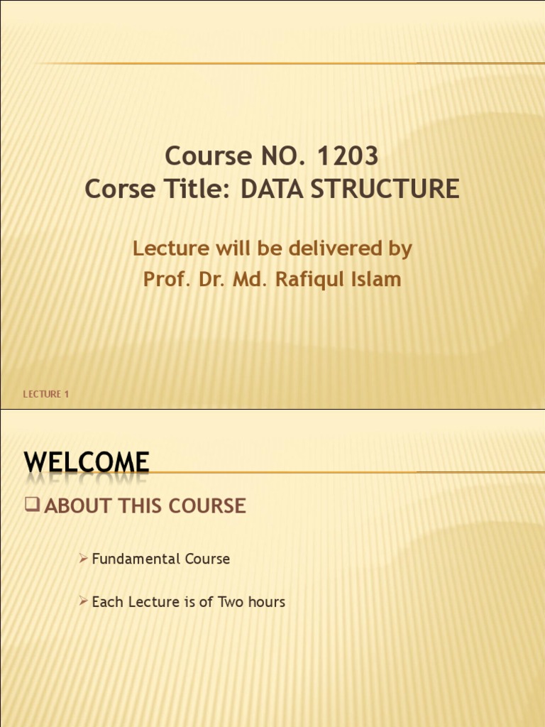 Chapter 1 Intro Data Structure by Rafiqul Islam | PDF | Computational Complexity Theory | Data Type