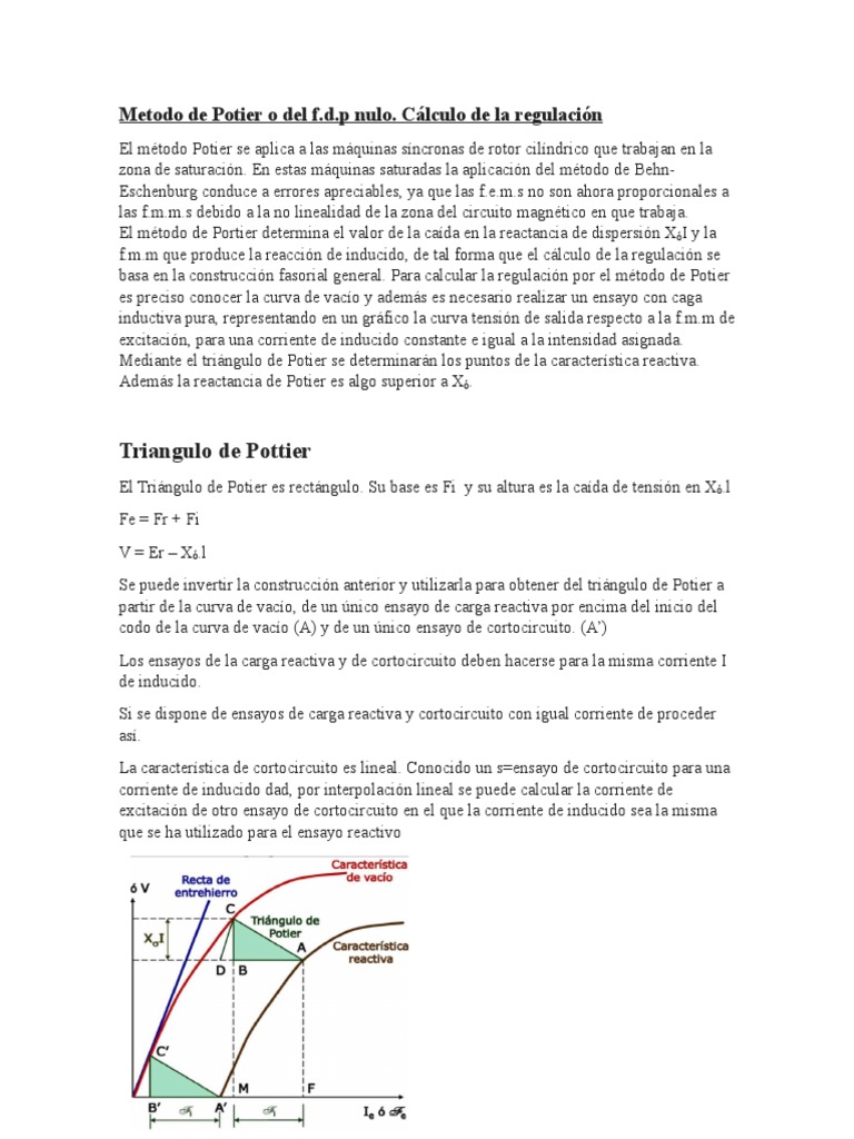 Metodo de Potier o | PDF | Corriente eléctrica | Física