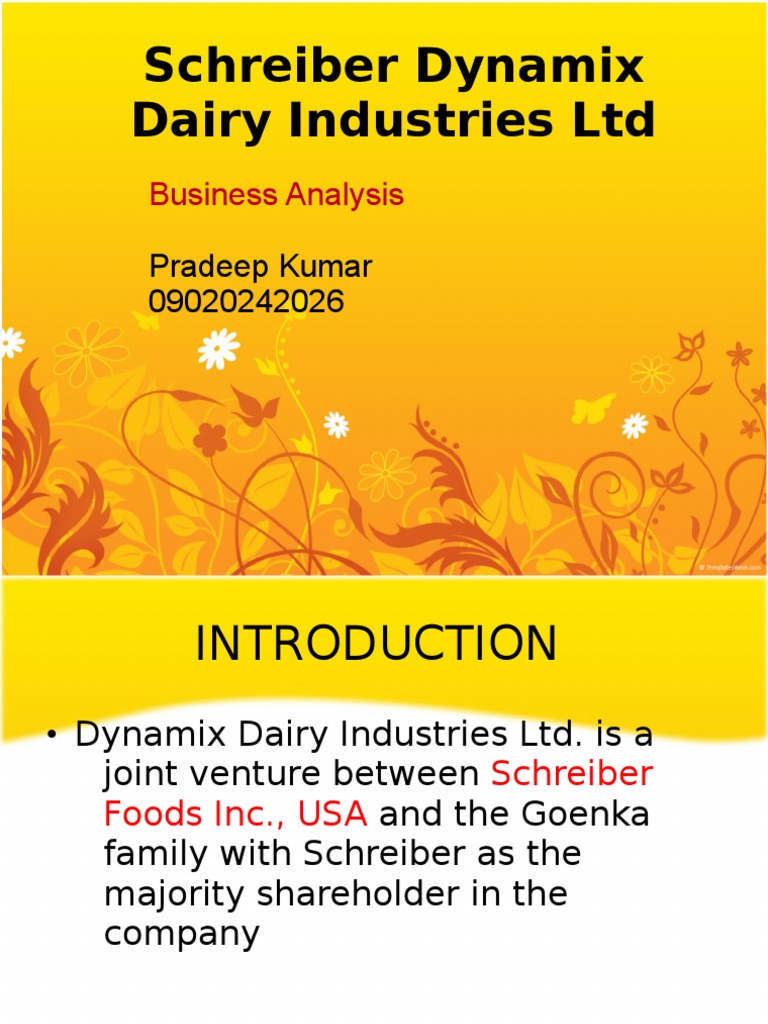 Dynamix Dairy Industries Limited | PDF | Dairy | Milk