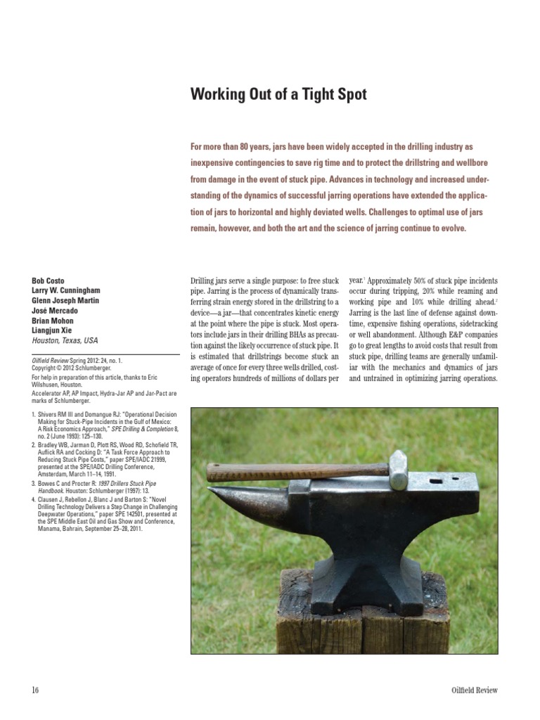 Drilling Jar Placement Techniques | PDF | Mechanical Engineering ...