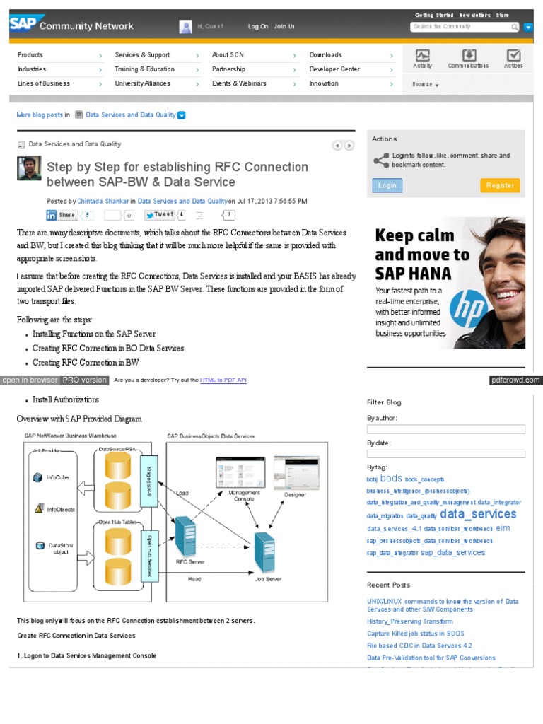SCN Sap Com Community Data Services Blog 2013-07-17 Step by | PDF ...
