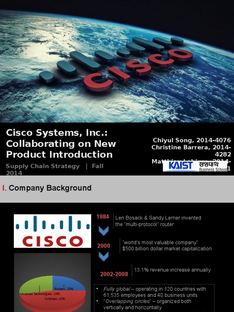 cisco ppt | Supply Chain | Production And Manufacturing
