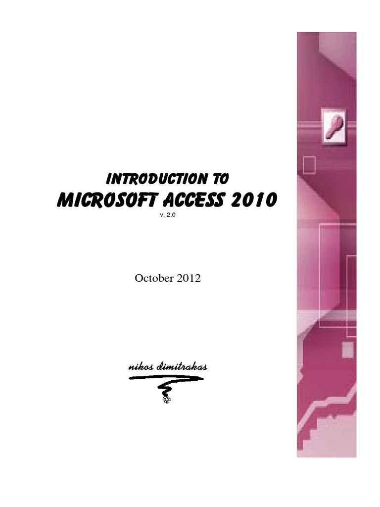 MS Access 2010 Tutorial PDF | PDF | Microsoft Access | Databases
