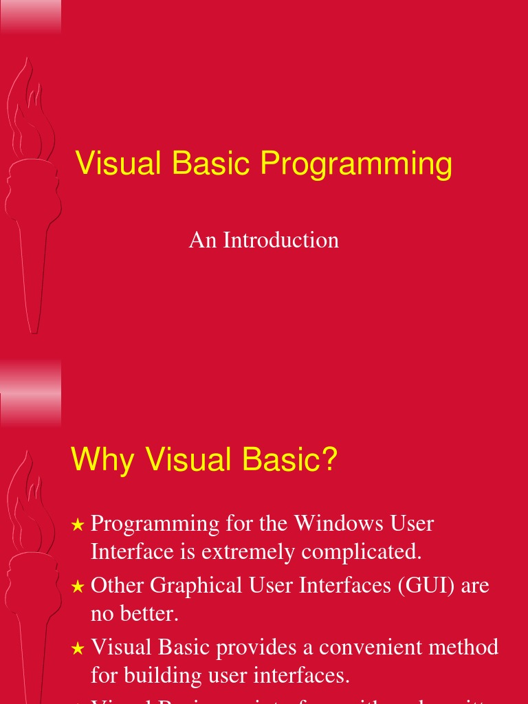Visual Basic Programming An Introduction Pdf C Programming Language Graphical User 0739