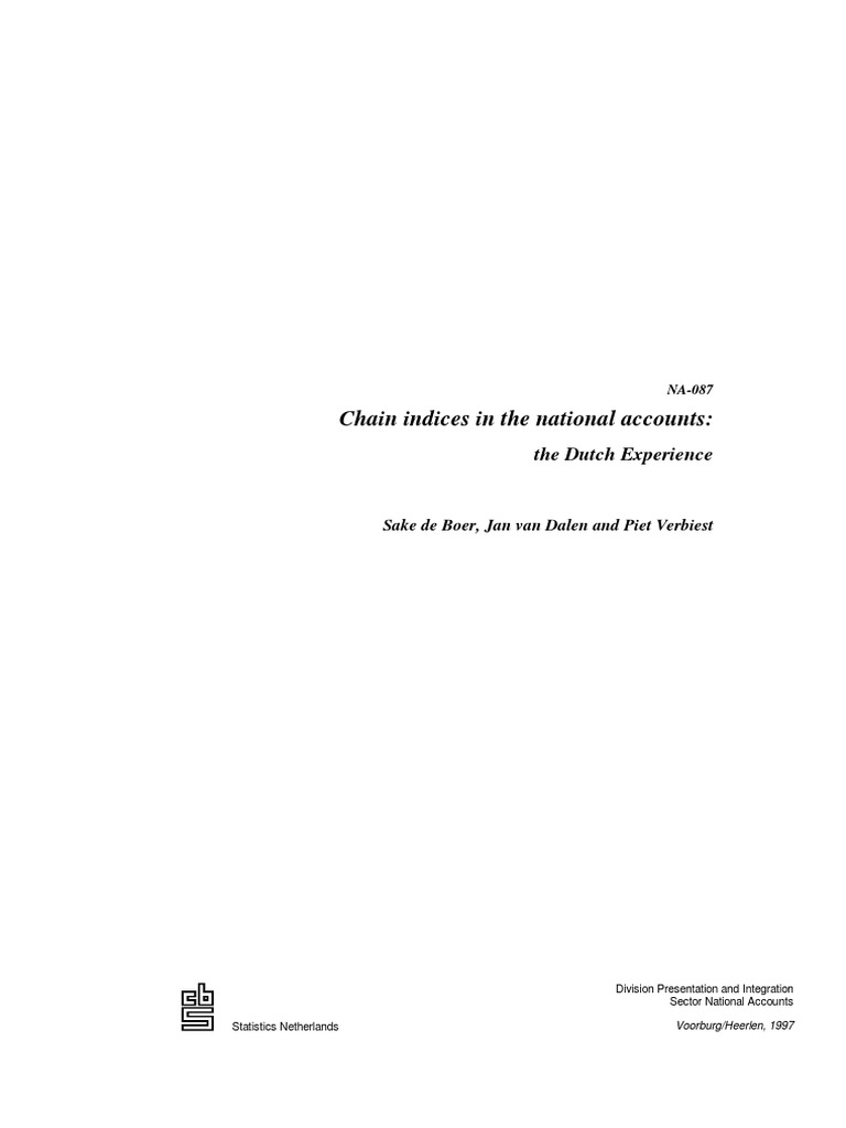 Chain Indices in The National Accounts | PDF | Price Indices | Gdp Deflator