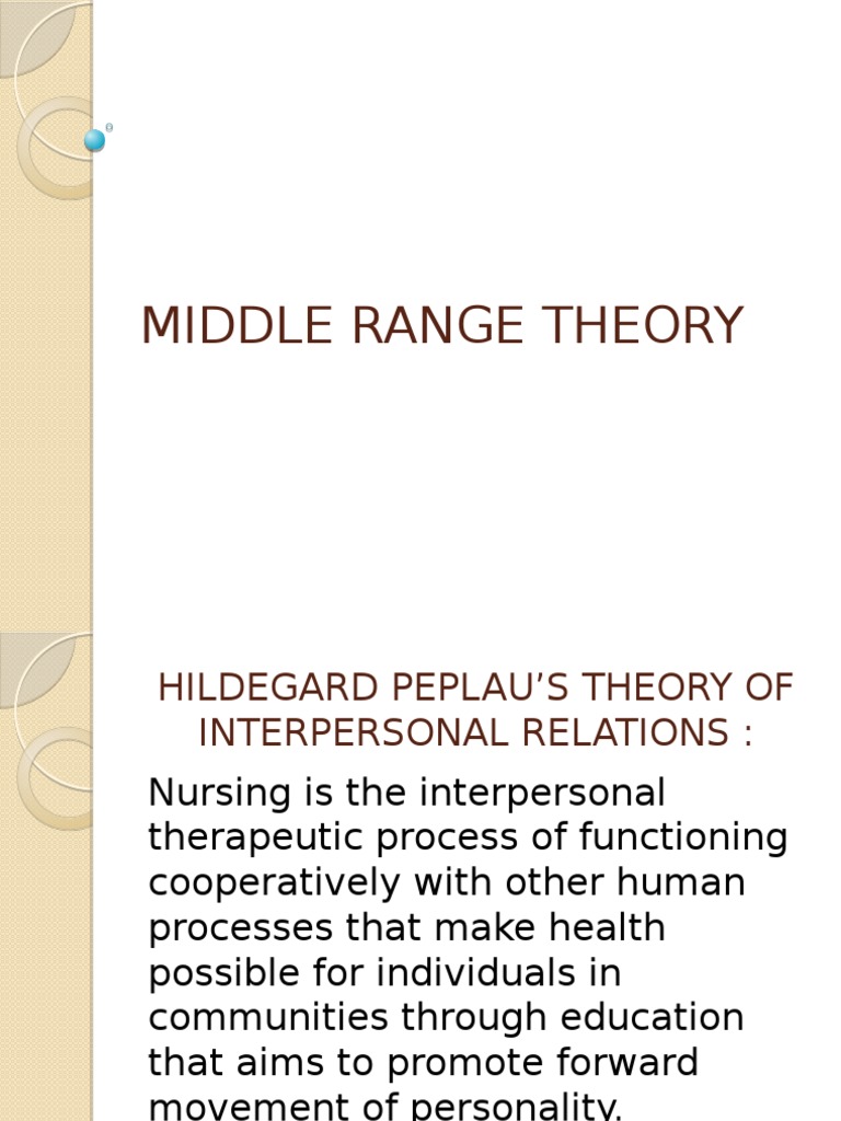 Hildegard Peplau Interpersonal Relations | PDF | Interpersonal Relationships | Nursing