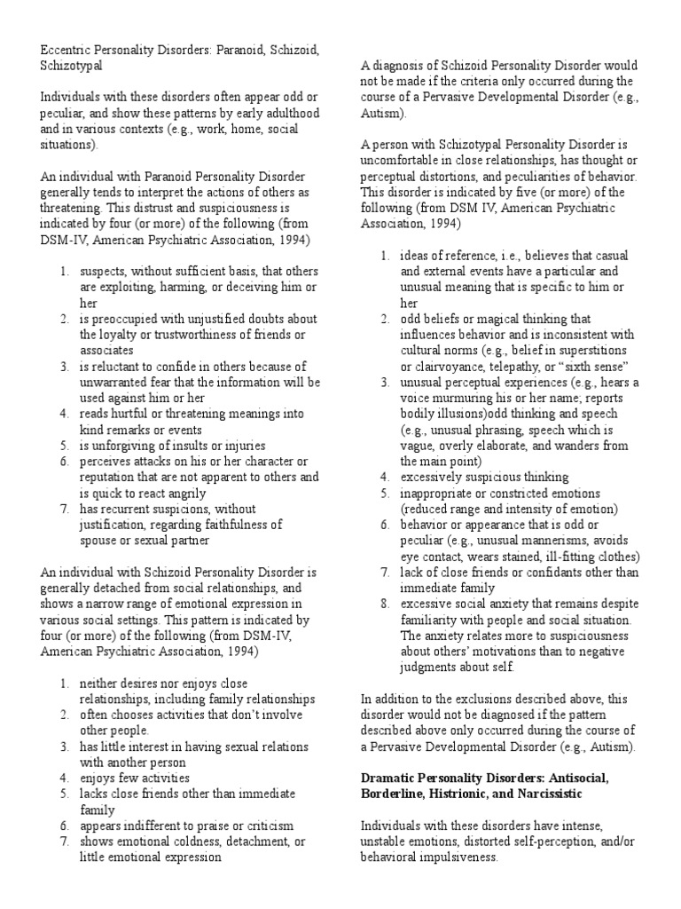 Dramatic Personality Disorders: Antisocial, Borderline, Histrionic, and ...