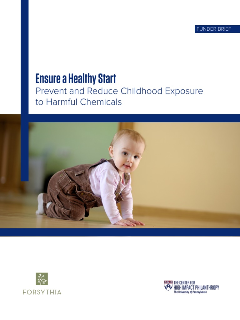 Ensure A Healthy Start Prevent and Reduce Childhood Exposure To Harmful ...