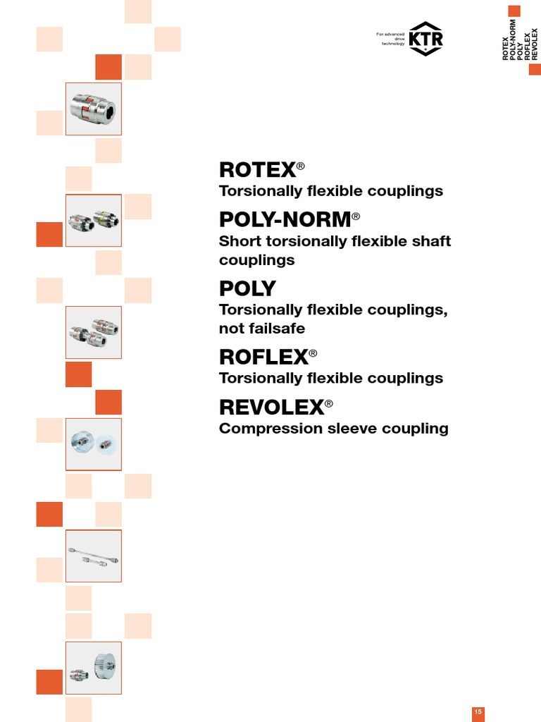 Rotex Poly-Norm: Torsionally Flexible Couplings | PDF | Applied And ...