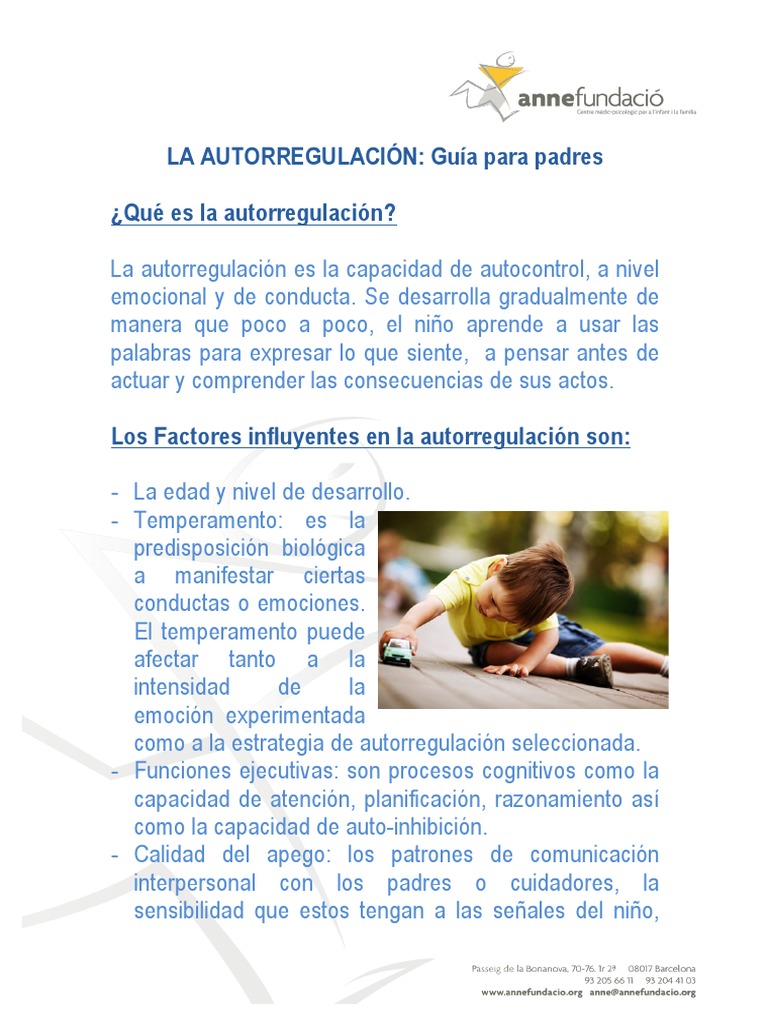 La Autoregulacion Para Padres | Las emociones | Autosuperación
