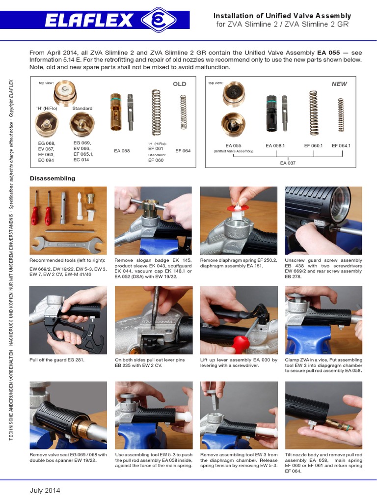 Manual Installation UnifiedValveAssembly en | PDF | Screw | Mechanical Engineering