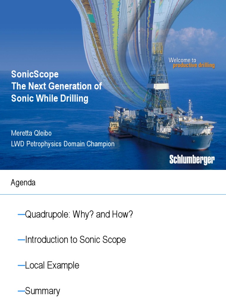 2 SonicScope Schlumberger | PDF | Mechanics | Physics