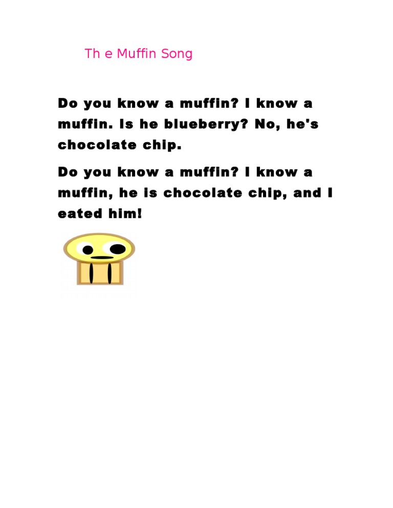 The Muffin Song | PDF