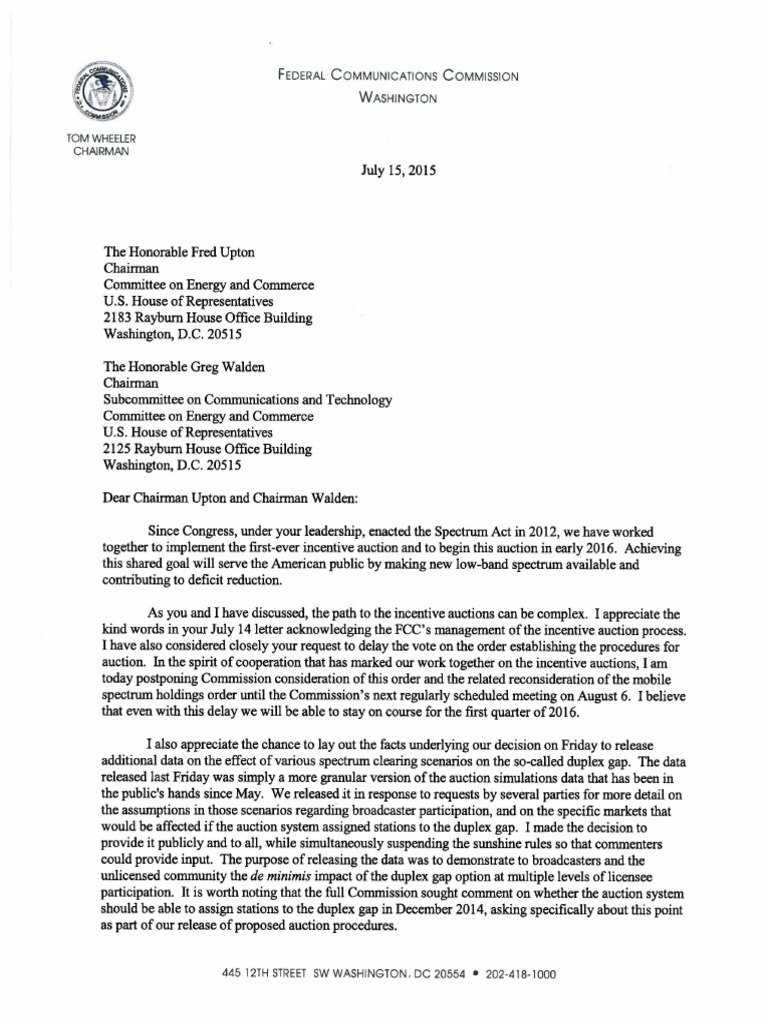Federal Communications Commission Washington | PDF | Federal ...