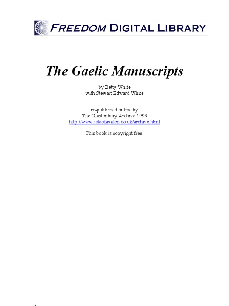 The Gaelic Manuscripts | PDF | Paragraph | Html
