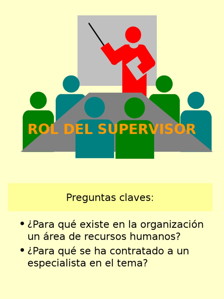 Rol Del Supervisor Siglo XXI | Descargar gratis PDF | Recursos humanos ...