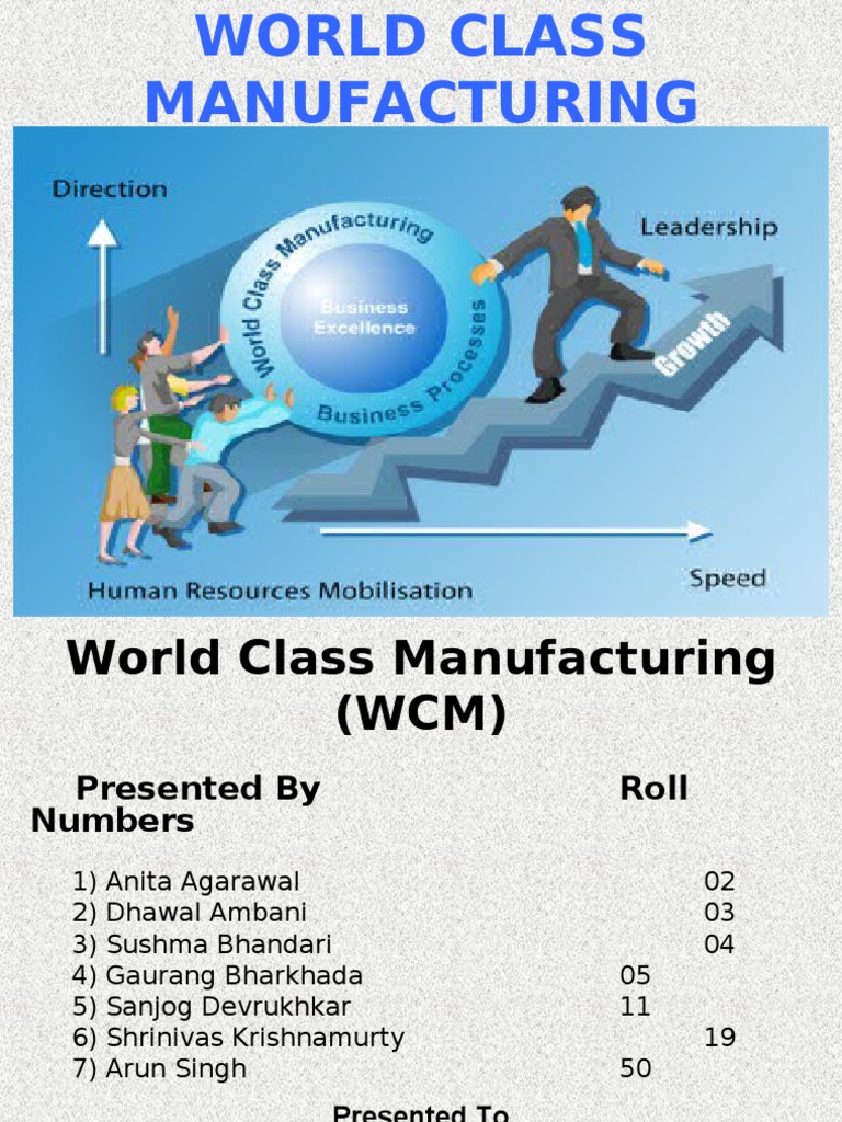 World Class Manufacturing Overview | PDF | Business Process Management ...