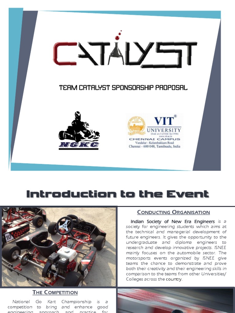 Team Catalyst Sponsorship Proposal | PDF | Car | Engineering