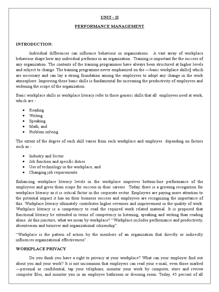 Performance Management | PDF | Performance Appraisal | Performance ...