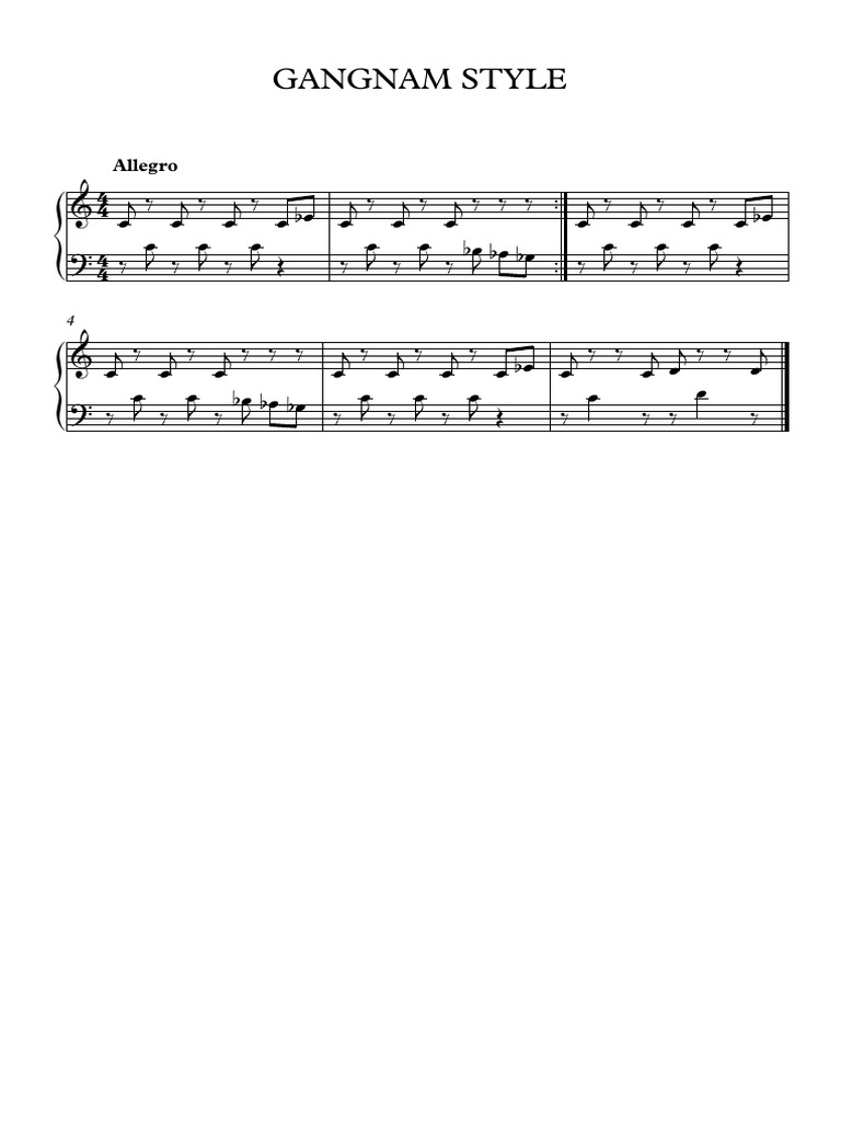 Gangnam Style Easy | PDF