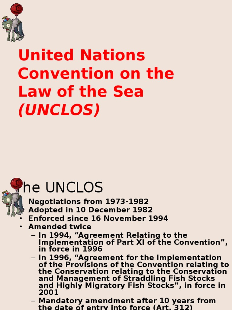 UNCLOS | Territorial Waters | United Nations Convention On The Law Of ...