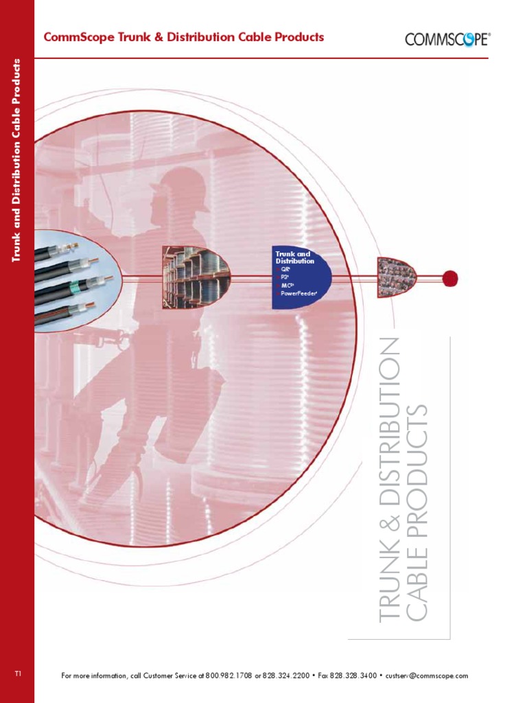 Commscope Trunk & Distribution Cable Products | PDF | Coaxial Cable | Cable