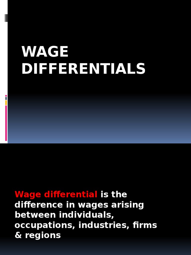 Wage Differentials | PDF | Employment | Labor
