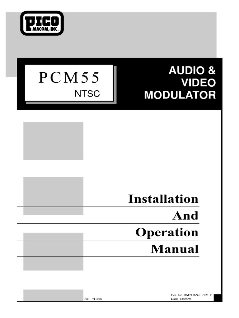 PCM55 Manual de Instalacion PDF | PDF | Ac Power Plugs And Sockets ...