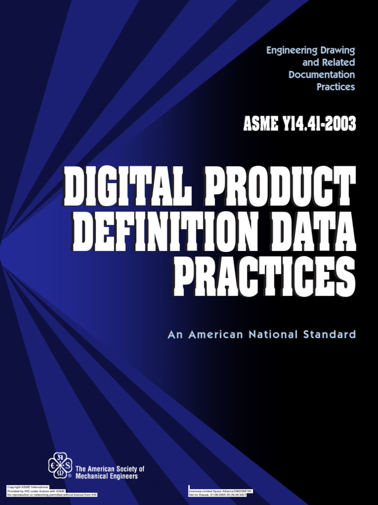 Asme Y14.41 2003 | PDF | Cartesian Coordinate System | Geometry