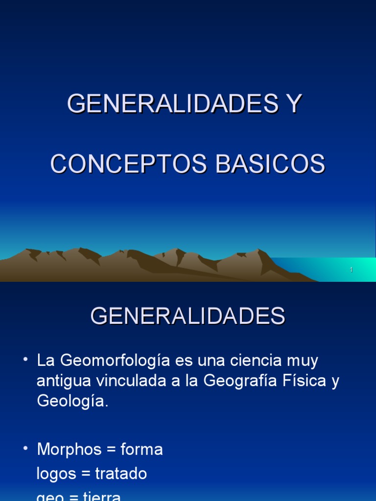 geomorfologia | Geomorfología | Tierra